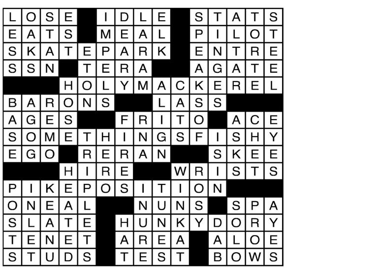 Puzzle solutions for Monday, Dec. 29, 2025