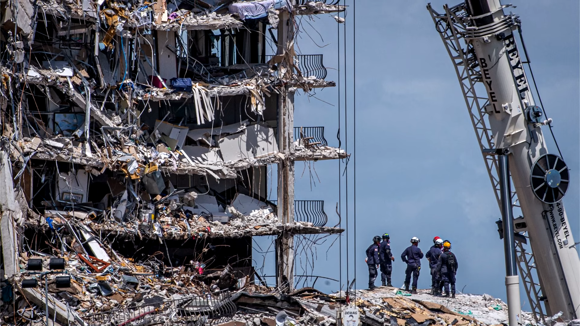 We heard a crash… seven minutes later, the tower was gone