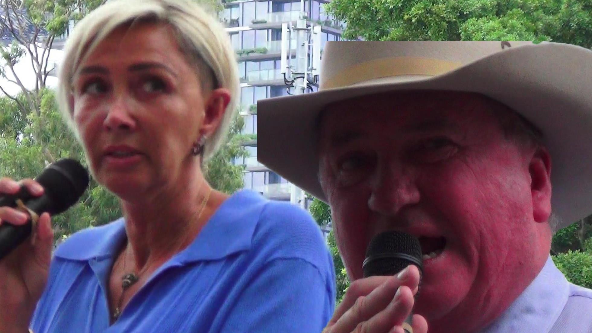 Put Australia First rally, Victoria Teplitsky, Barnaby Joyce, Monica ...