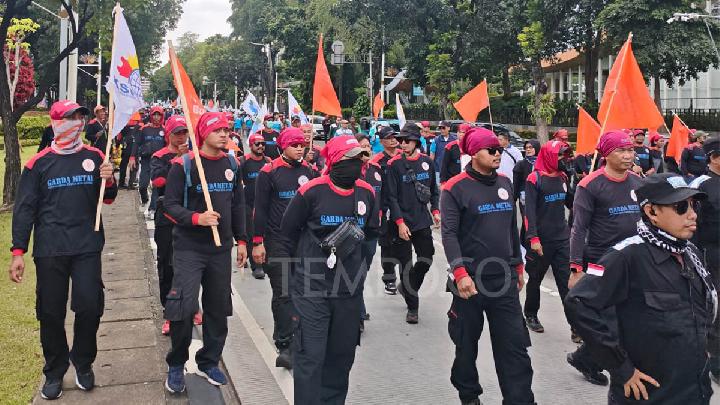 10 ribu buruh akan demo tolak UMP 2026 di Istana besok