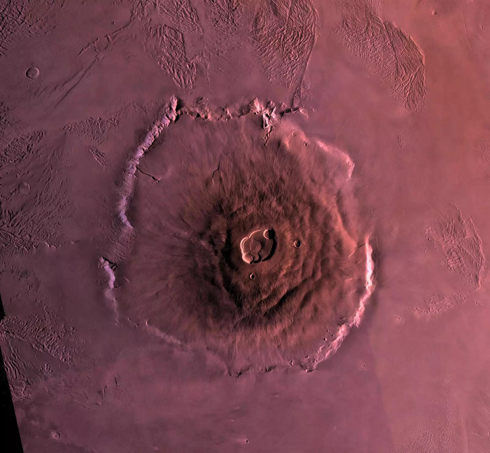 NASA found something unexpected on top of Mars’s biggest volcano