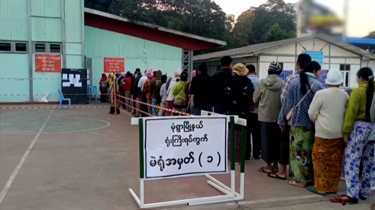 Myanmar holds first round of voting in controversial elections