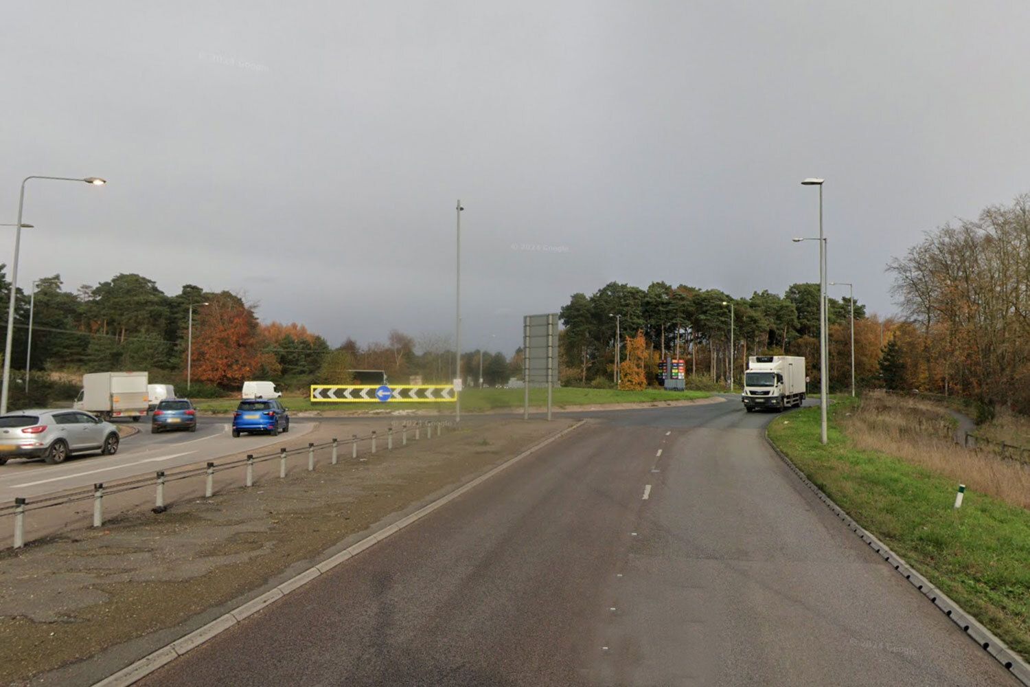 Armed police kill suspected gunman after Norfolk crash