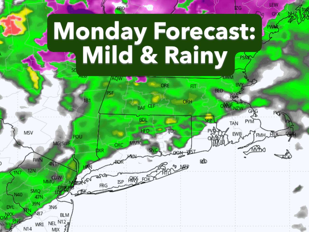 Rain and rising temperatures in Connecticut on Monday may cause snow ...
