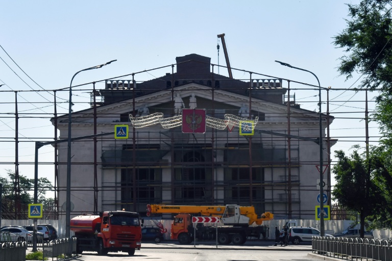 Russia reopens theatre devastated by siege of Mariupol