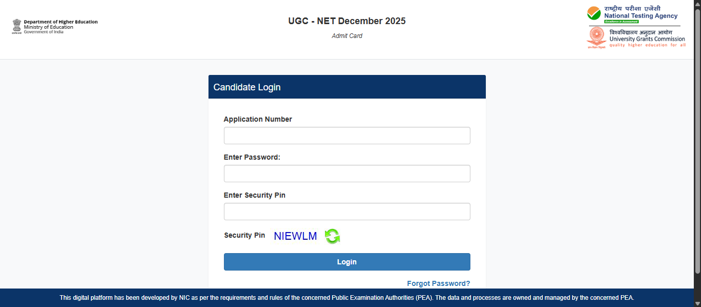NTA UGC NET admit card 2025 released for December 31 exam: Direct link ...