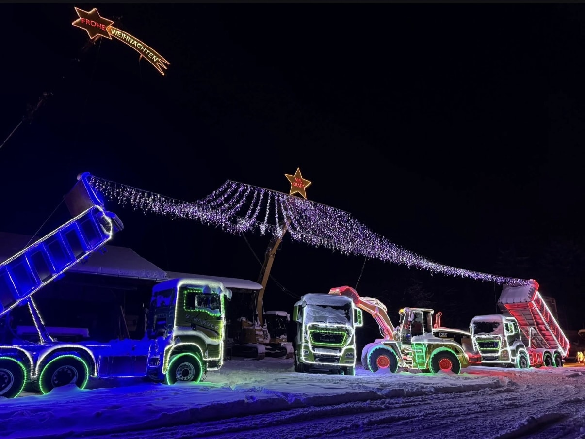 Firma Strasser verzaubert das Lesachtal mit leuchtender Botschaft