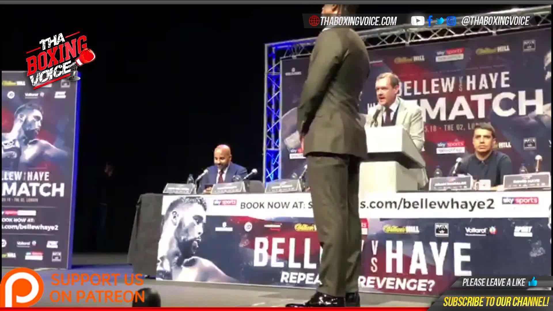 Tony Bellew vs David Haye stare down! Fight week face off