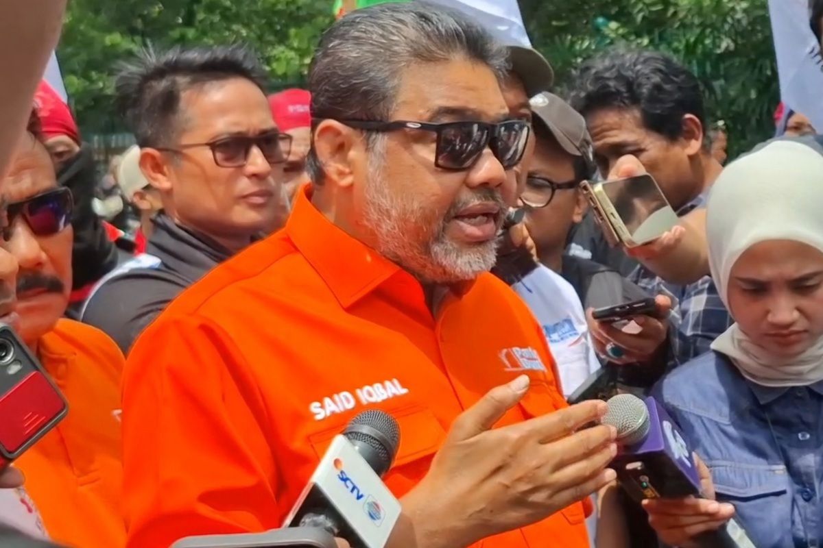 Mobil komando diderek, Said Iqbal protes keras: Pak Prabowo, kenapa ...