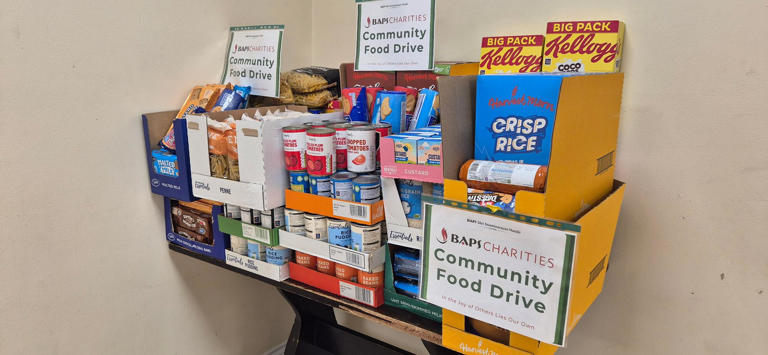 BAPS UK community food drive 2025