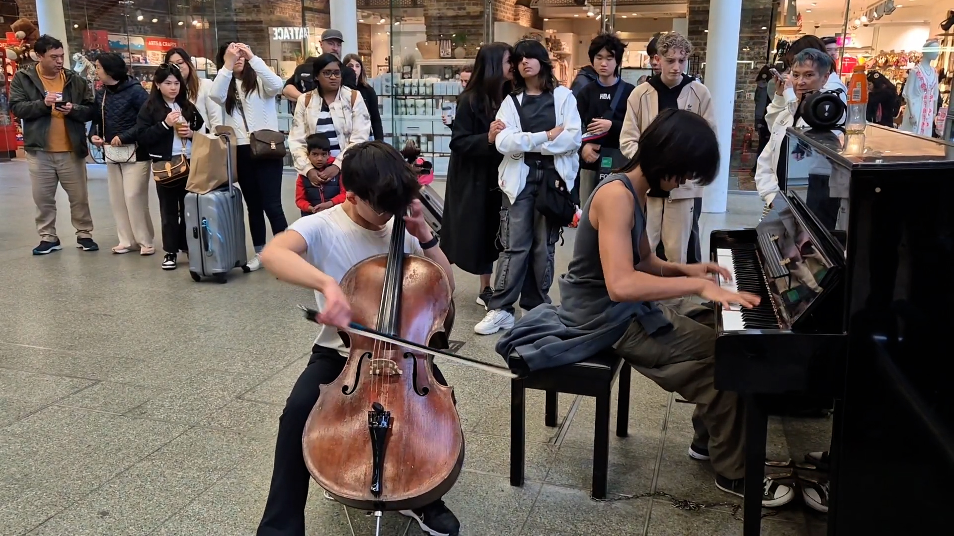 We played Pirates of the Caribbean at the station