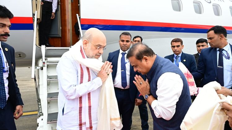 Amit Shah arrives in Assam, set to inaugurate major infrastructure and ...