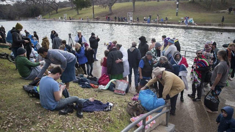 How cold is it? Try the New Year's Day Barton Springs Polar Plunge in ...