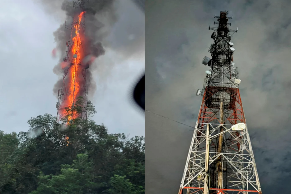 How tower fire and equipment failures left Sungai Perak and Tioman ...