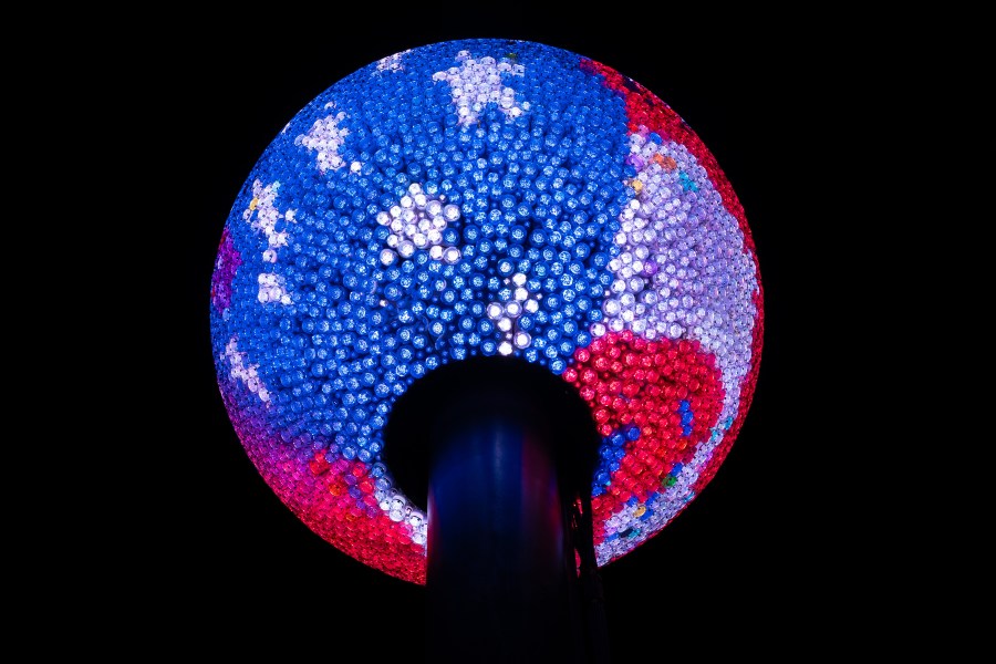 Patriotic crystal ball kicks off US’s 250th birthday in Times Square