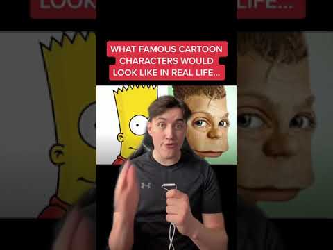 How famous cartoon characters might look in real life