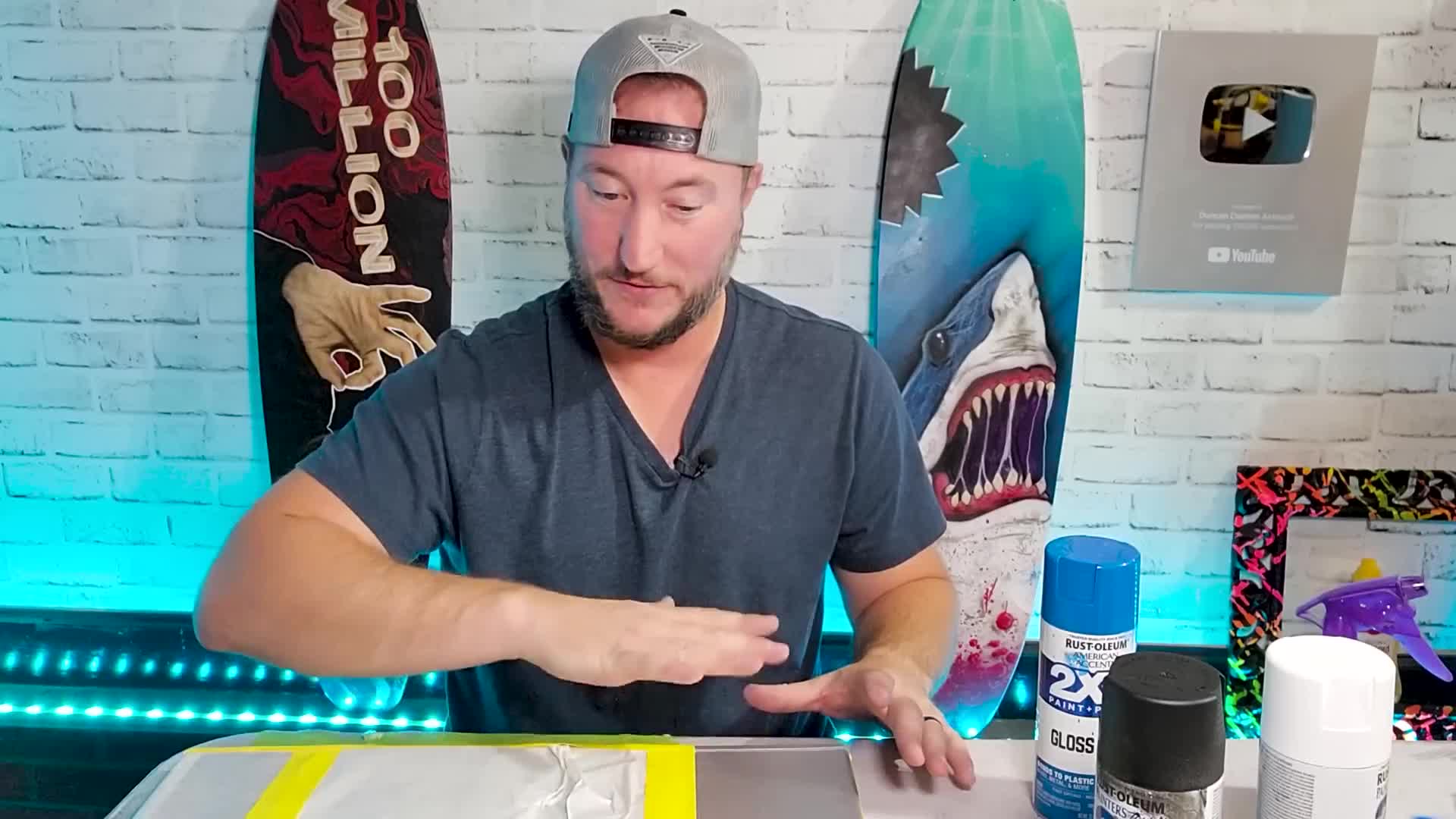 Insane spray paint and water trick