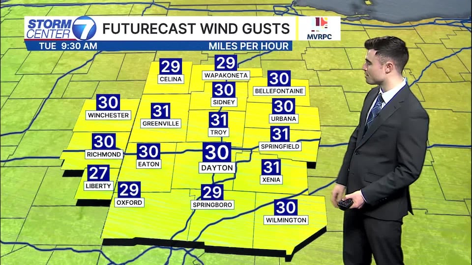 Monday morning forecast