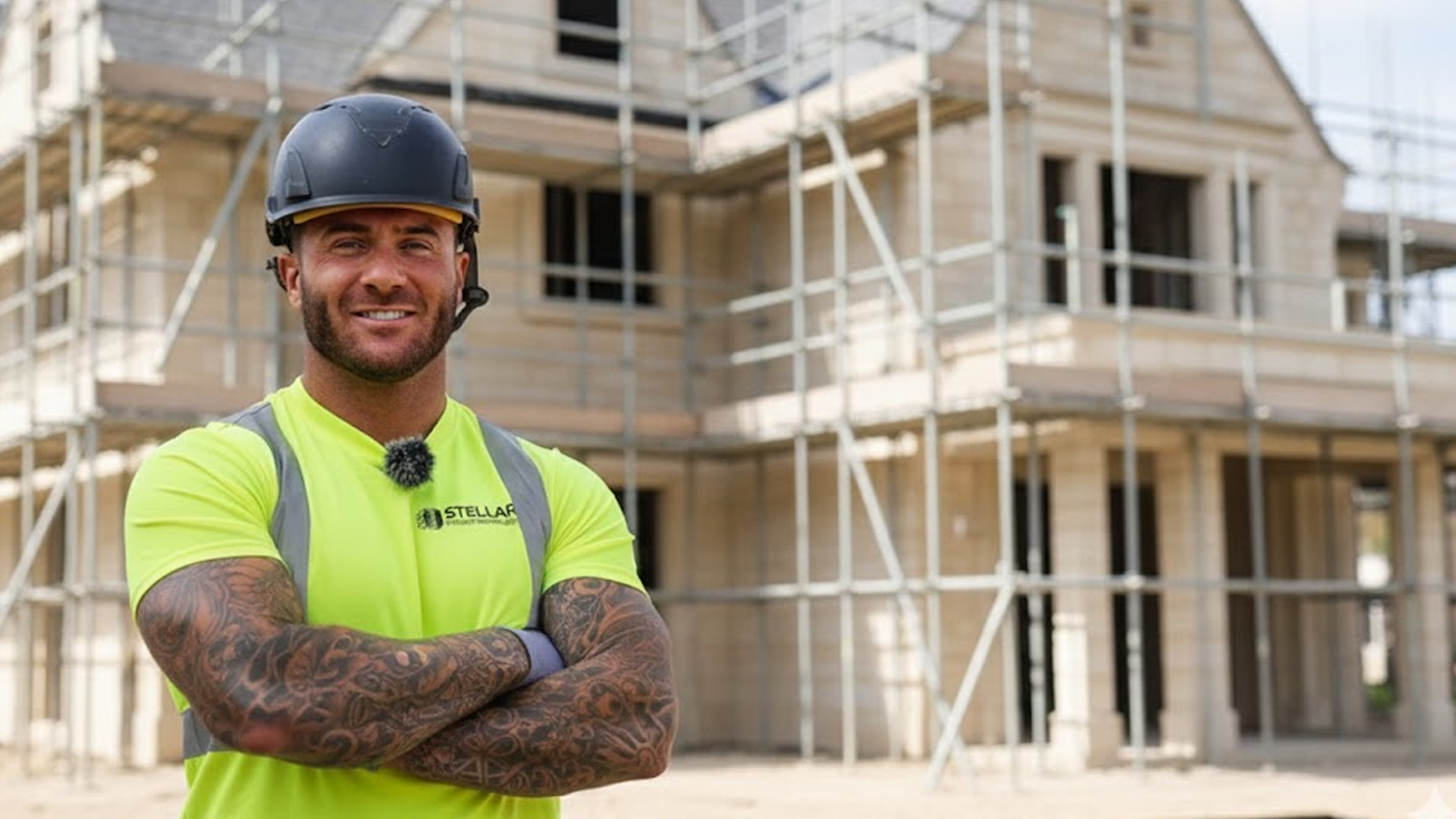 Preparing construction on a mansion