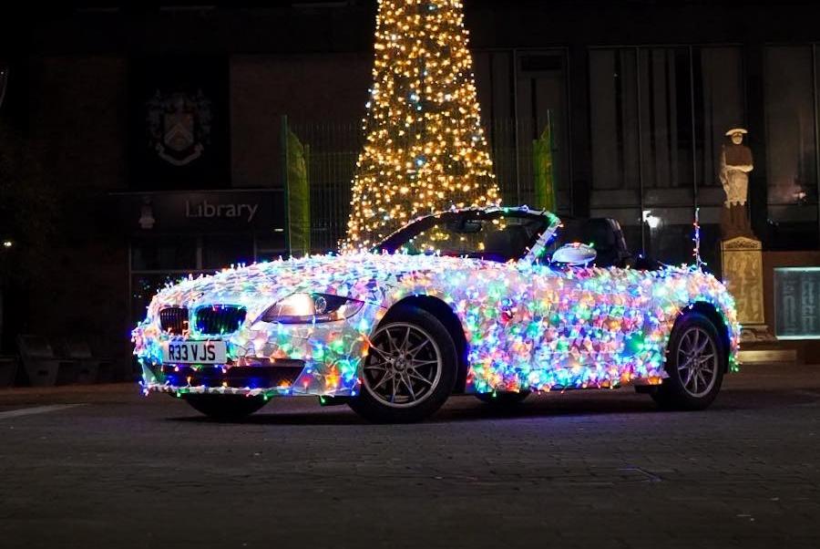 Photographer decorates his new car with 2,500 LED lights to bring ...