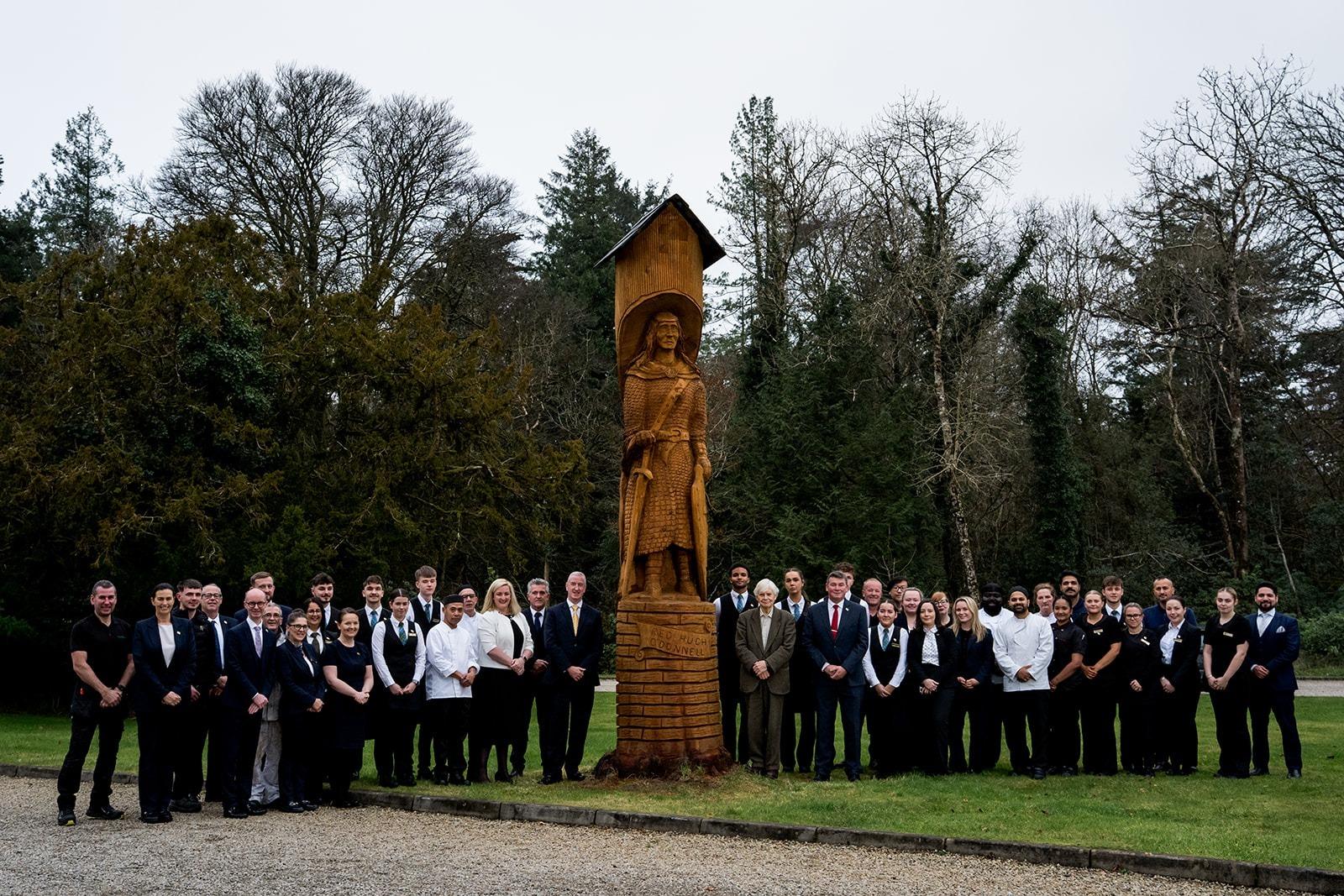 Striking wood carving of Red Hugh O’Donnell unveiled at Donegal's Lough ...