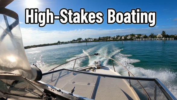 Boating adventure: Towing a massive boat with near misses