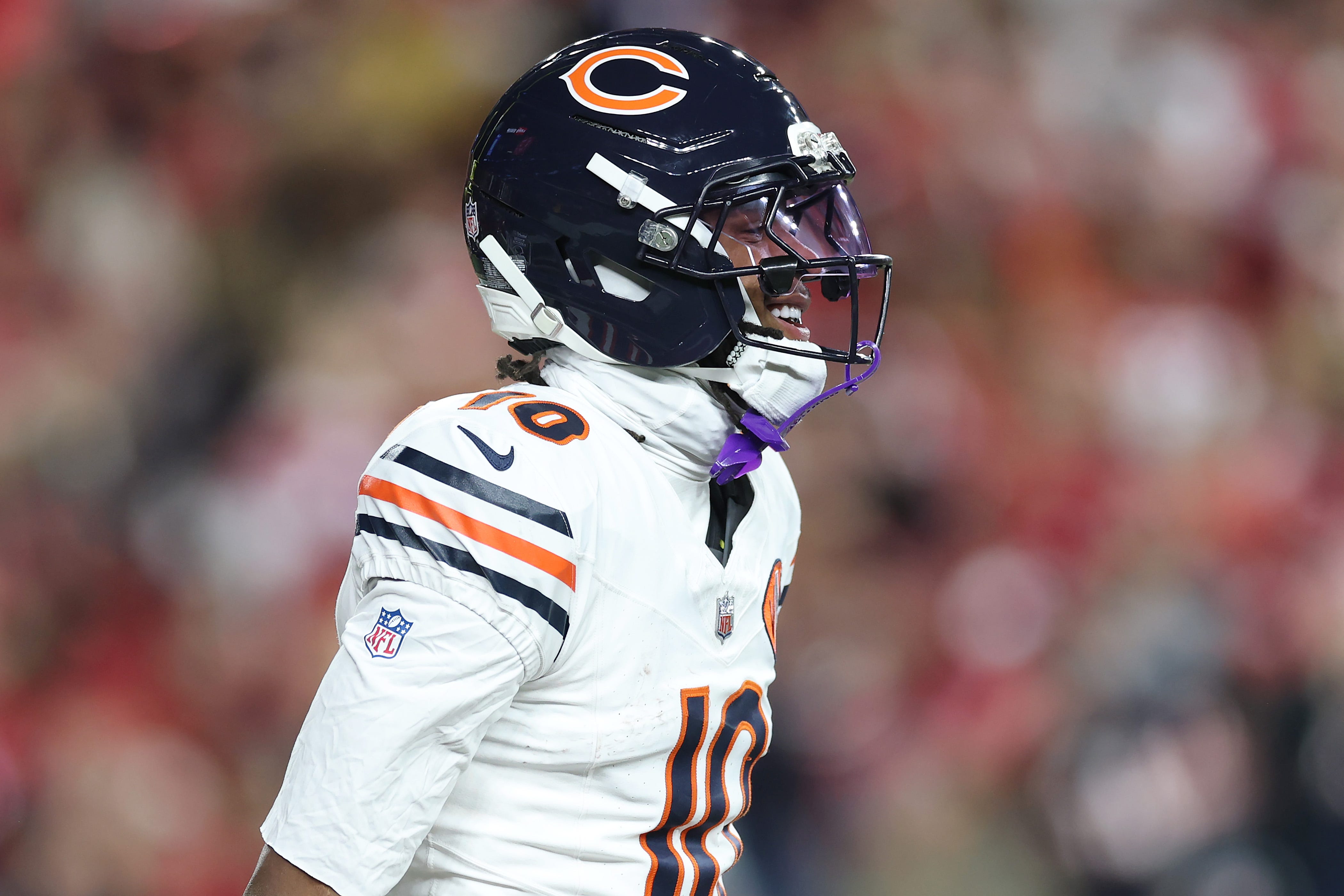 Bears HC Ben Johnson discusses Luther Burden's potential availability