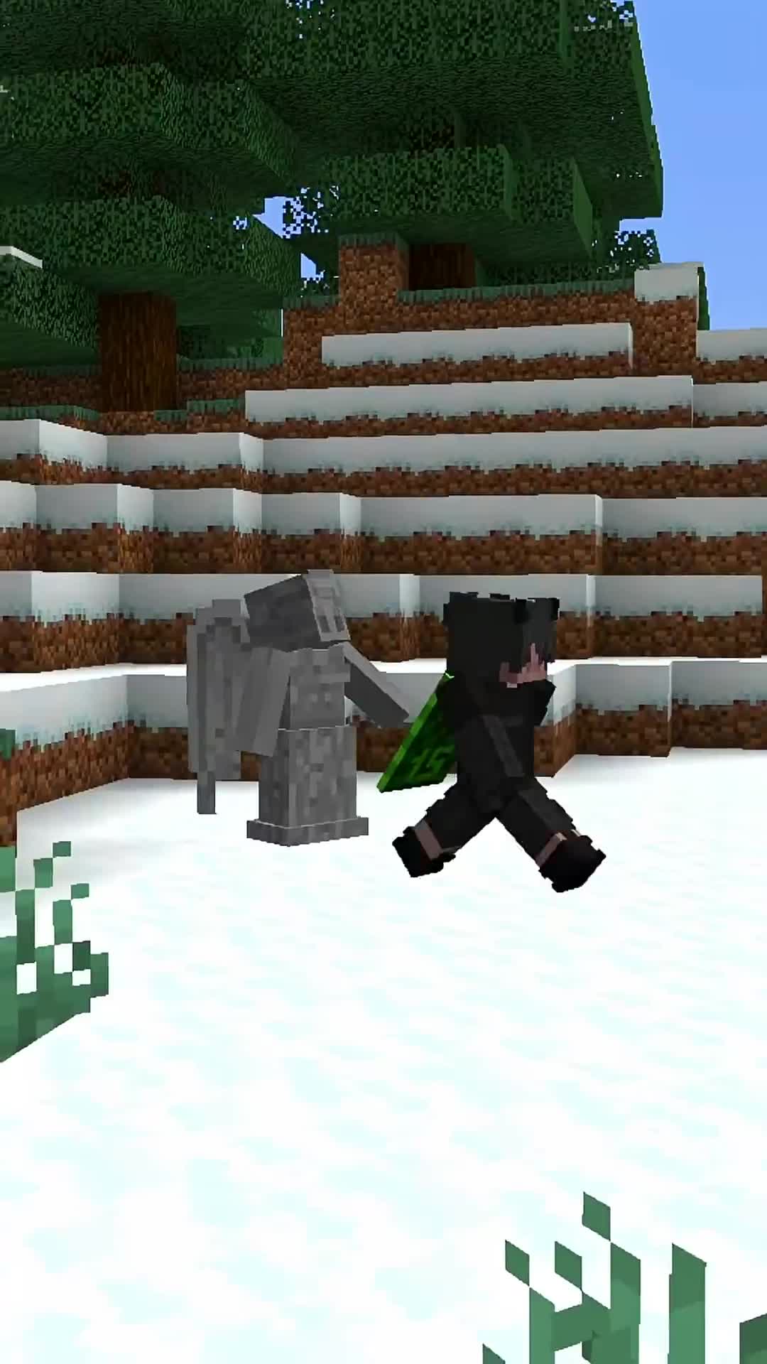Esta estatua se moverá cuando no la miras en Minecraft