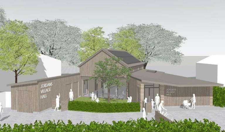 Plans to replace a "deteriorating" village hall in Jordans, where Ozzy ...