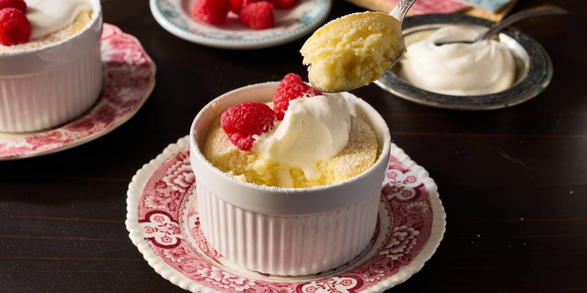 These pudding cakes are so luscious and lemony