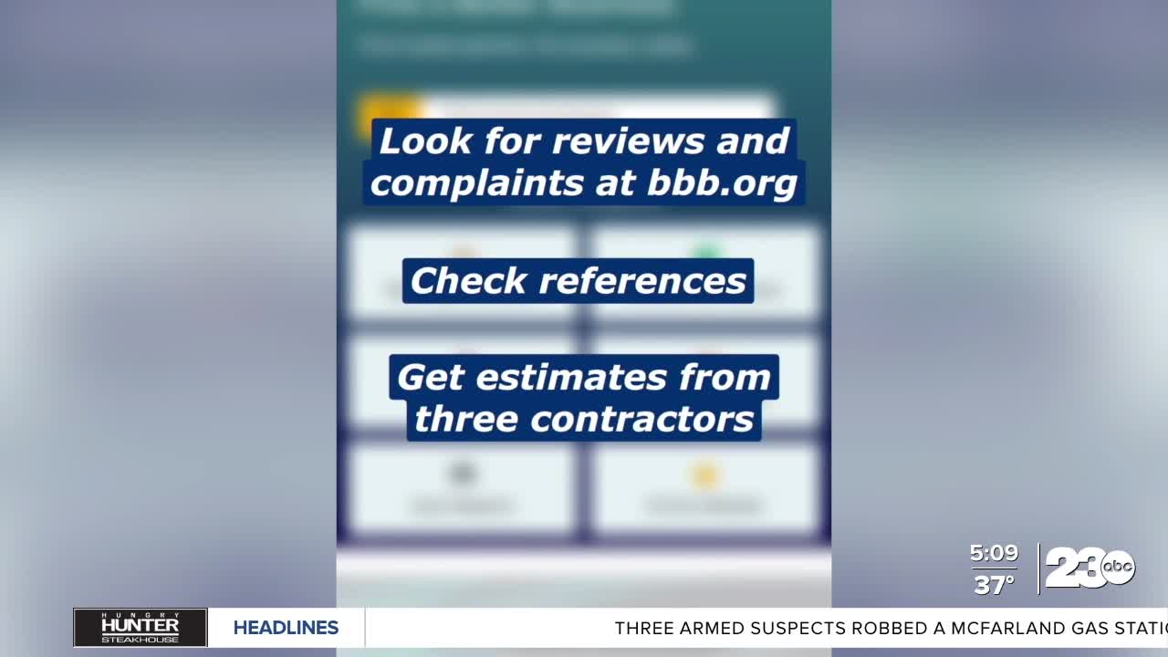 BBB: Contractor repair work