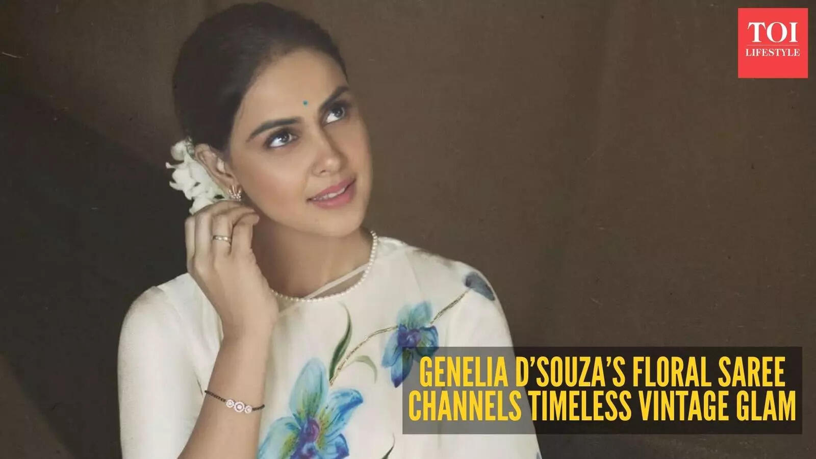 Genelia Deshmukh makes a fashionable case for vintage romance in a ...