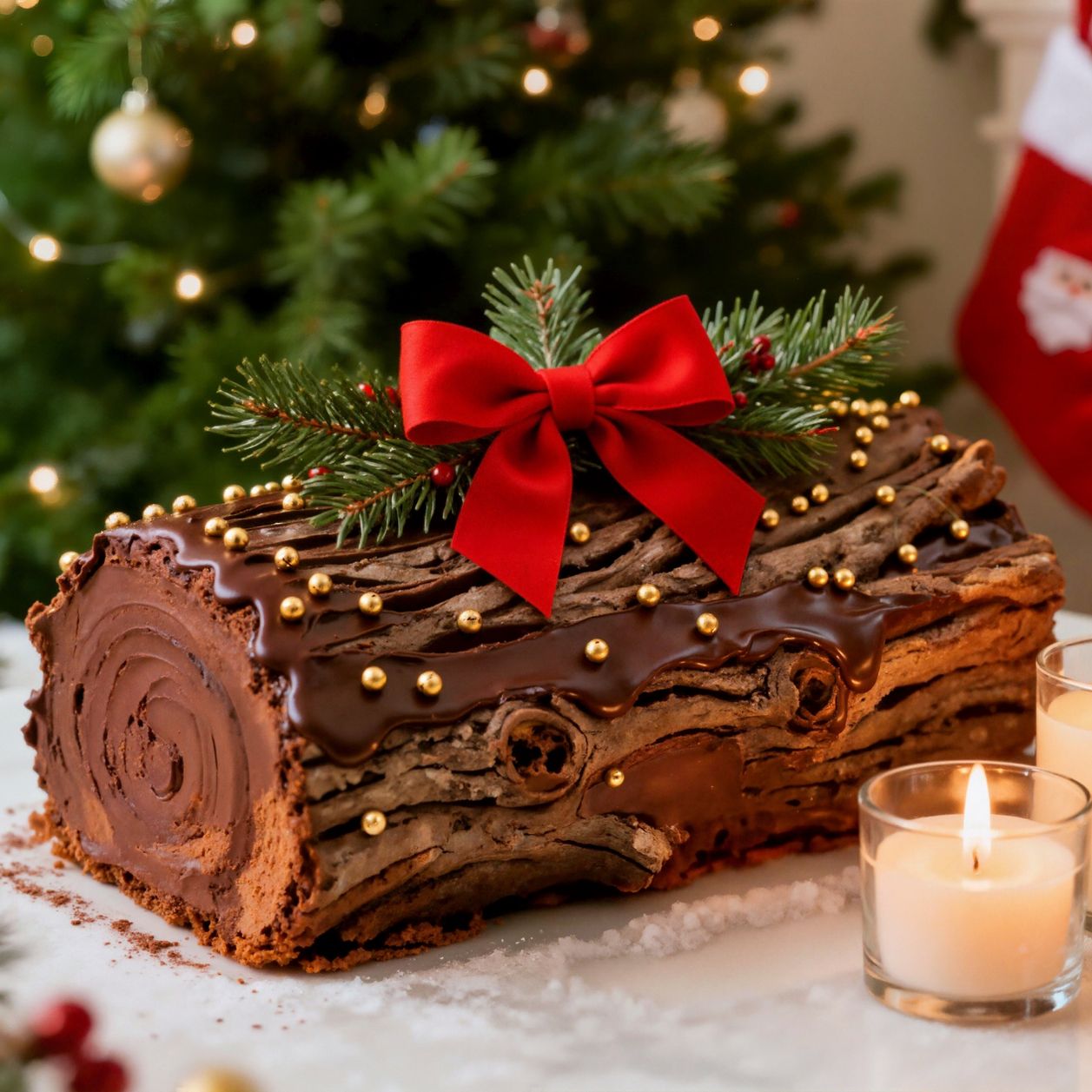 Je fais cette bûche chocolat-praliné de mon arrière-grand-mère chaque ...