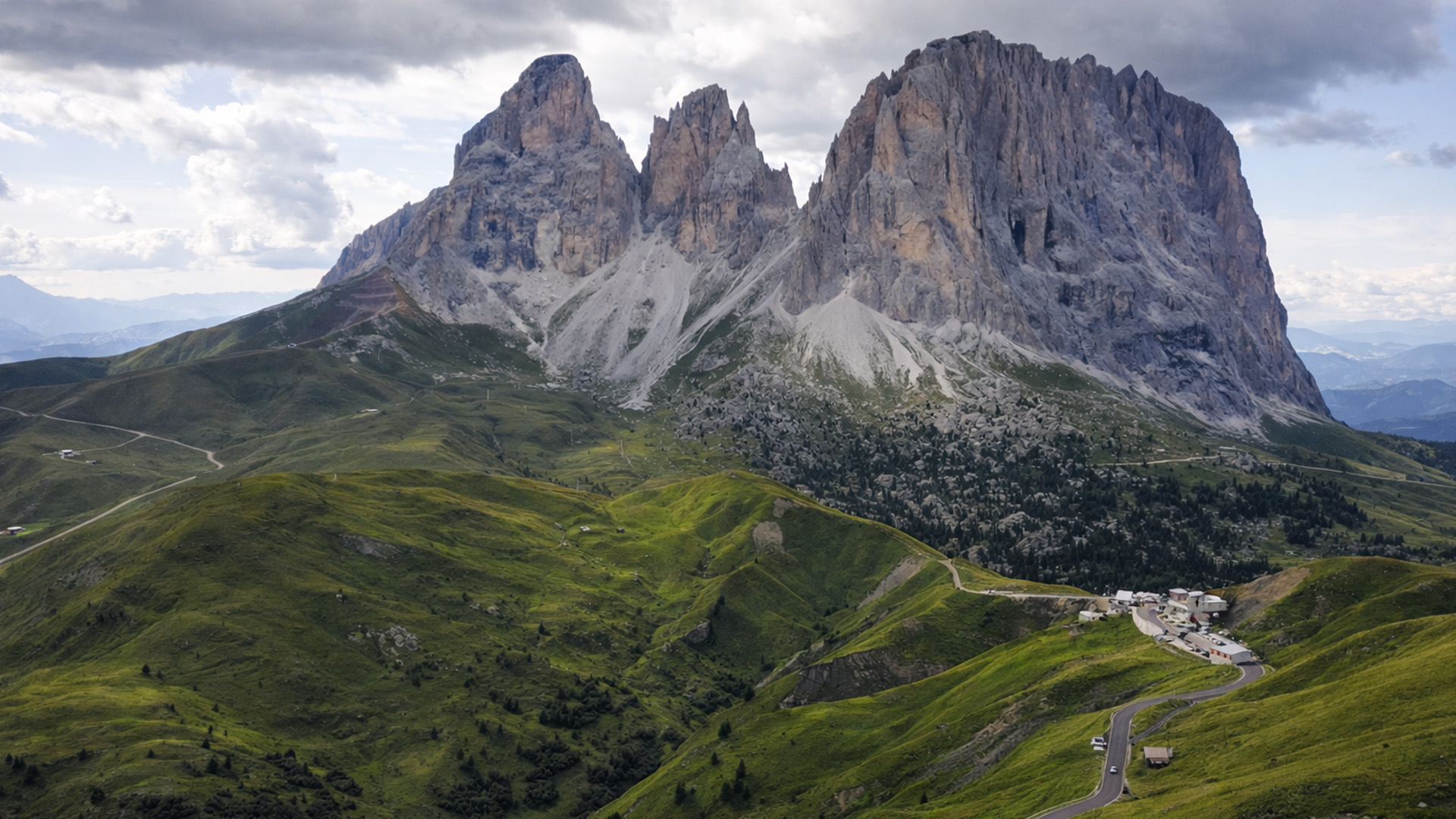 The walls of the Italian Alps