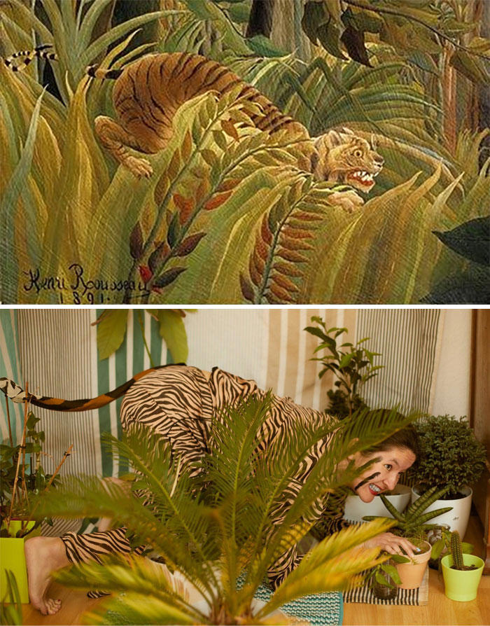 People are recreating famous paintings in this Spanish Facebook group ...