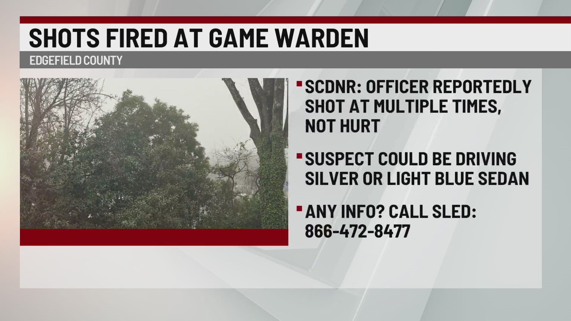 SCDNR: Shots fired at game warden