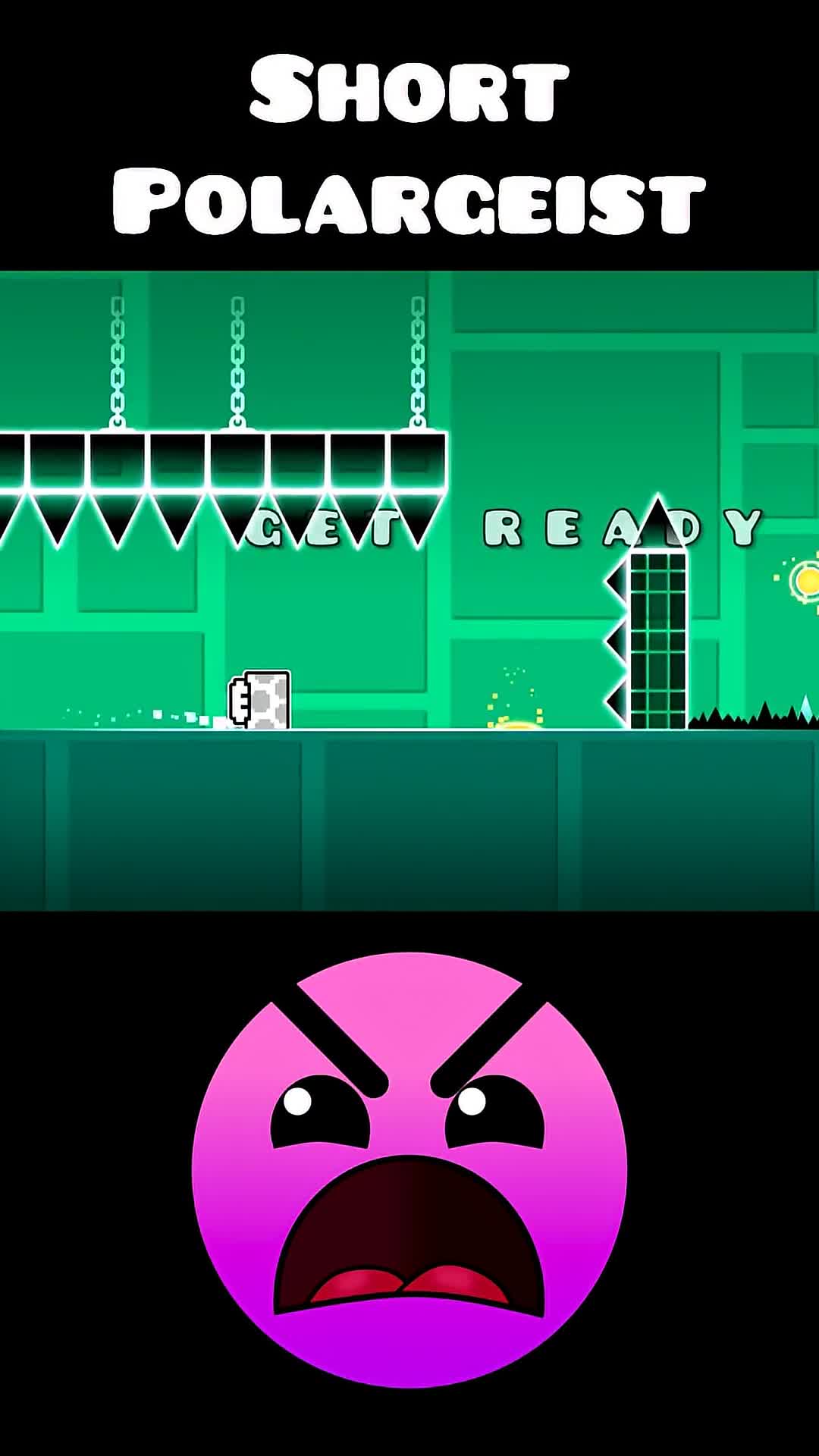 Beating SHORT POLARGEIST in Geometry Dash #geometrydash #shorts