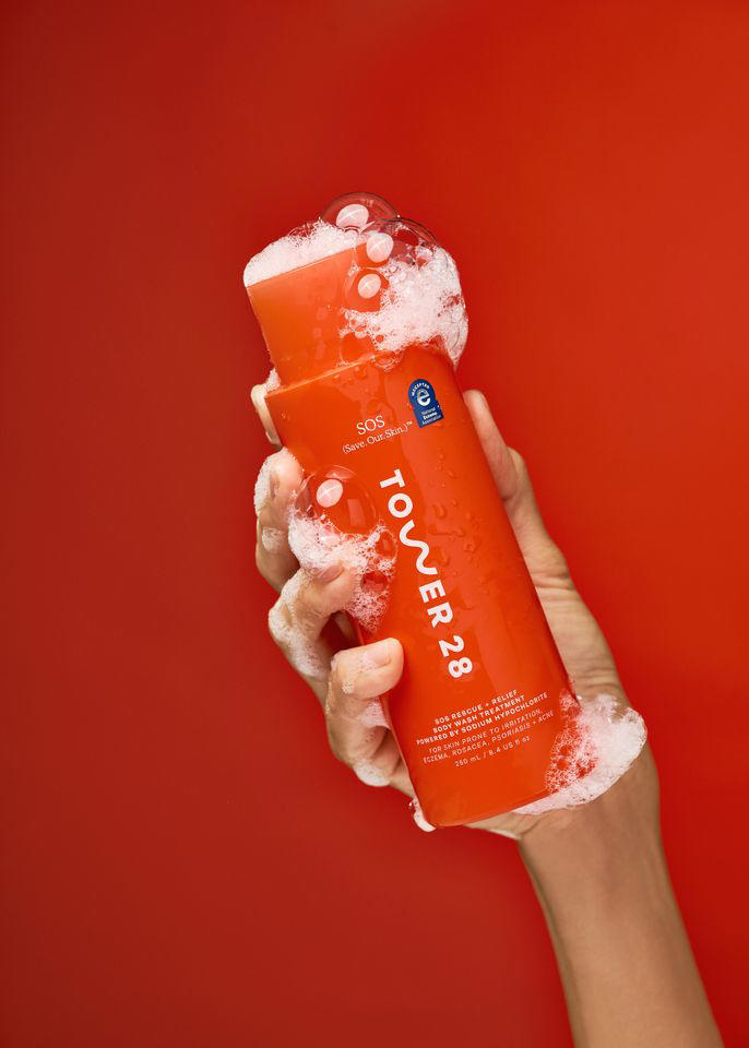 You can now literally bathe in Tower 28's SOS spray