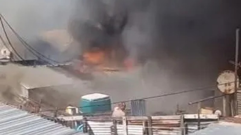 Watch: Fire outbreak in Vrygrond damages numerous informal structures