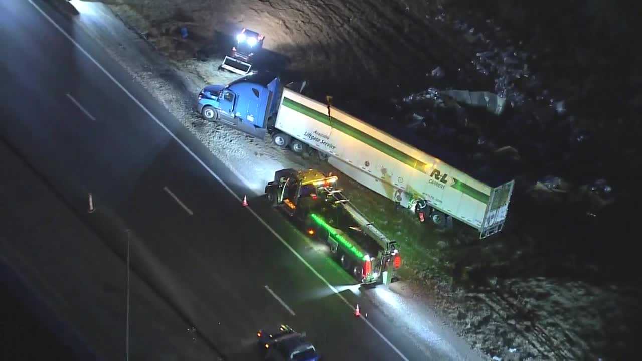 Crash involving semi causing significant traffic on westbound I-40 near ...