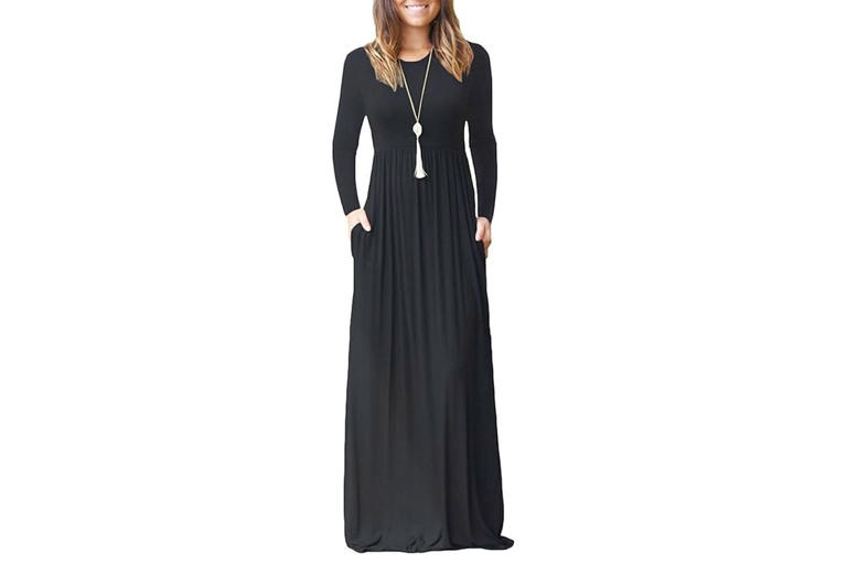 I’m a busy mom, and these are the easy, flattering winter maxi dresses ...