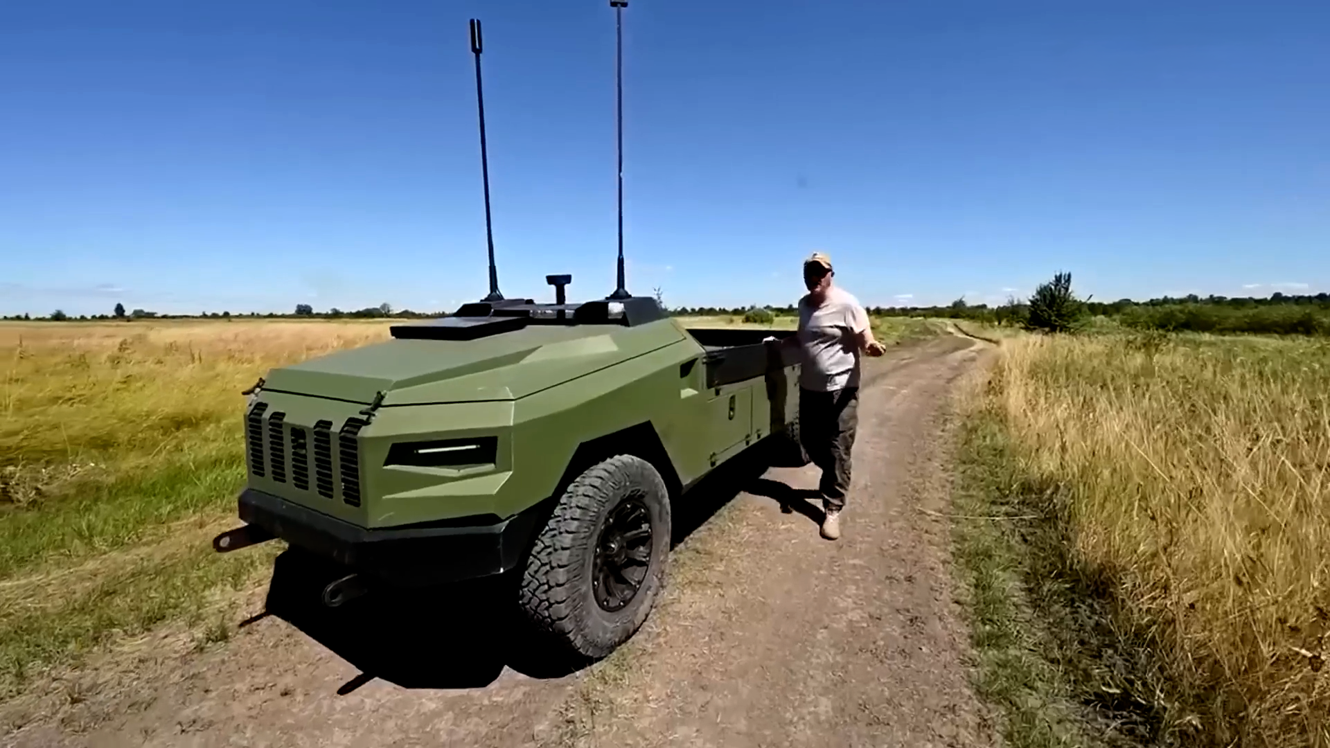 Ukraine’s protector robot truck is a remote controlled .50 cal gun ...