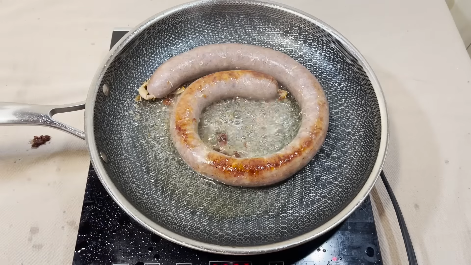 This sausage is made from cow tongue