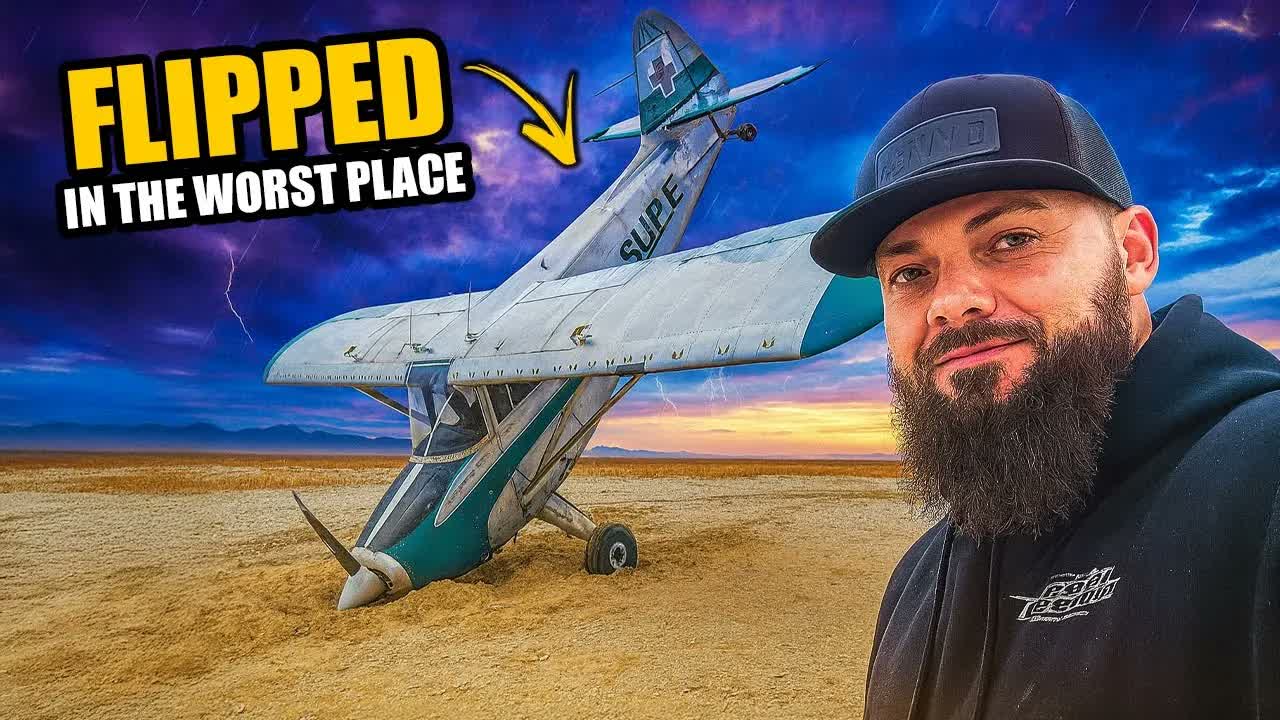 “It’s going to be close” - salvaging a flipped plane in the worst location