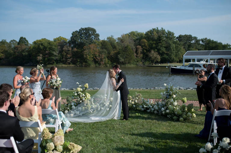 A nautical, “coastal-whimsy”-themed wedding on the Eastern Shore