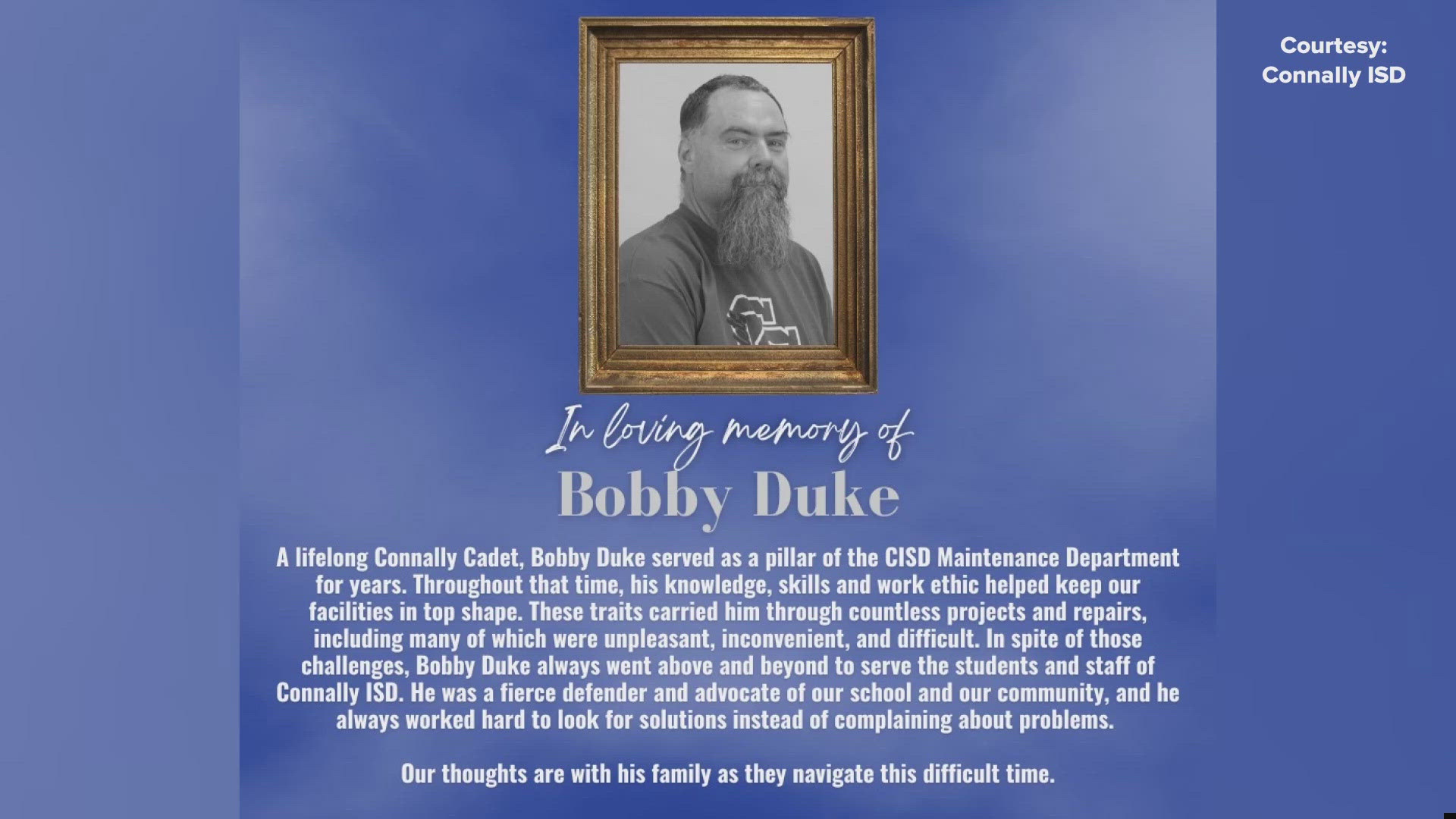 Connally ISD mourns death of longtime maintenance department employee ...