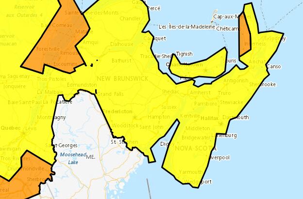 Messy mix of ice, snow, freezing rain moving through NB