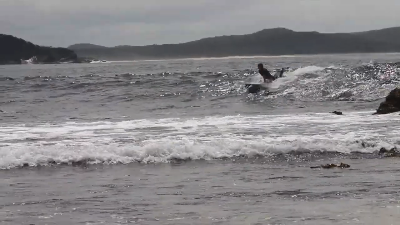 He hit record for the first time… then paddled out