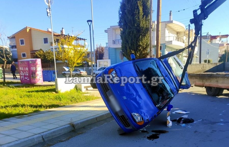 Λαμία: Παραβίασε το STOP, τον εμβόλισε και έφερε τούμπες μέσα στην πόλη ...