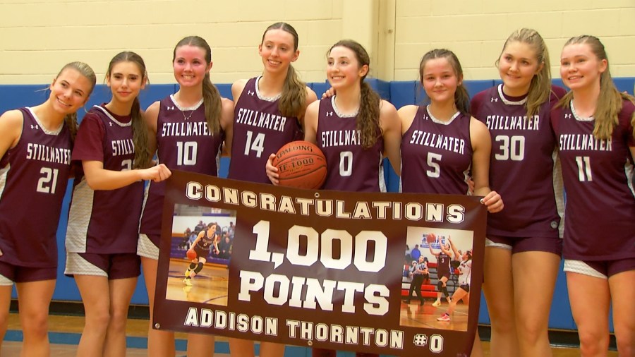 Stillwater’s Addison Thornton reaches 1,000 career points in win over ...